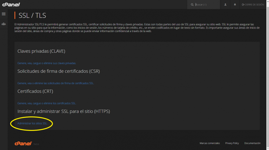 Instalar certificado ssl en cpanel – Ayuda Powerhost