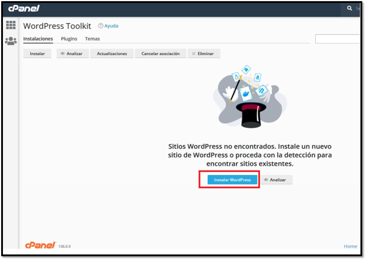 Instalar WordPress por medio de WordPress Toolkit. – Ayuda Powerhost