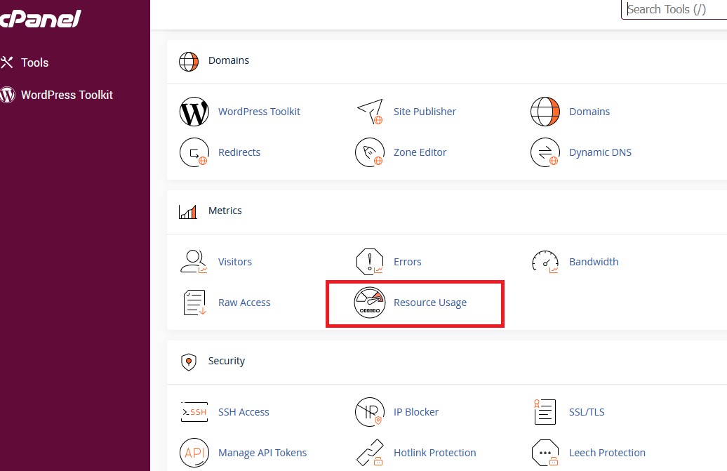 Monitorear el uso de recursos en Cpanel – Ayuda Powerhost
